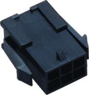 China 3.0mm Dual Row Housing Belt Buckle Wire To Board Automotive Electrical Connectors LCP black for sale
