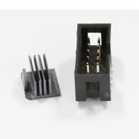 China PA9T Box Header connector 10P SMT Black Gold Flash ROHS 94V-0 for sale