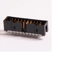 China Stamping Terminal Box Header Connector 2.54 Pitch 20P H=9.0 PBT Black ROHS for sale