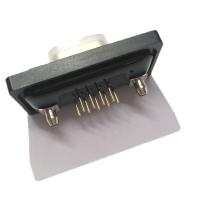 China WCON D Sub Connector 9 PIN Female Double Row Water Proof PBT Black ROHS for sale