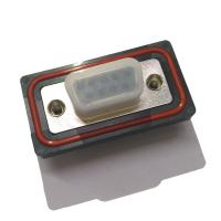 China WCON D Sub Connector 9 PIN Female Double Row Water Proof PBT Black ROHS for sale