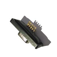 China WCON D-SUB Connector Female Three Row 15P Water Proof PBT Black ROHS for sale
