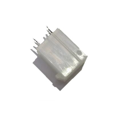 China PA66 Natural 4.2 Pitch Wafer Connector Mini Fit 2*3P Straight Without Ear And Post ROHS for sale