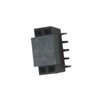 China SMT Type Y Type Female Header 2.54 Pitch PA9T Black Gold Flash for sale