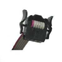 China WCON 2.54mm IDC 6P Latch Header With SR PBT Black Sel.1U