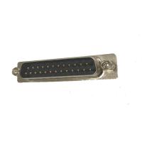 China WCON D-SUB Male Double Row Straight Type 25P PBT Black Sel . Gold Flash / Sn ROHS for sale