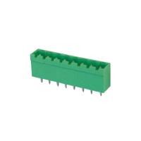China 5.08mm Pluggable Terminal Block Connector Male 1*8P Straight Green Close Type for sale