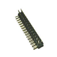 China Right  Angle 	Pin Header  2mm Pitch Connector , PA9T Black Double Row for sale