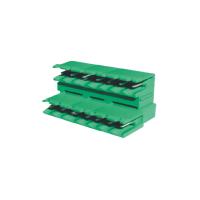 China Three Layers Pluggable Terminal Blocks Connector Male 5.08 Mm PA66 Green for sale