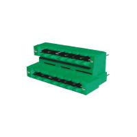 China Three Layers Pluggable Terminal Blocks Connector Male 5.08 Mm PA66 Green for sale
