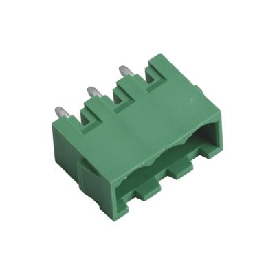 China 5.08 Plug In Terminal Block Connector Single Row 1*3P180 Degree DIP, Single Weight Both Sides for sale
