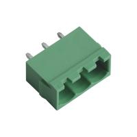 China 5.08 Plug In Terminal Block Connector Single Row 1*3P180 Degree DIP, Single Weight Both Sides for sale