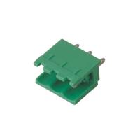 China Straight PA66 7.50 Pluggable Terminal Blocks Connector Male Green Open Type W/O Flange Matte Sn for sale