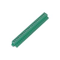 China Green 24P Din Rail Terminal Block Connector Female With / Without Flange for sale