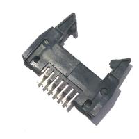 China WCON Long Latch 2.54 Mm Pitch Pin Header , PBT Straight 14 Pin Header Connectors for sale