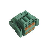 China Double Plug Terminal Block Connector Platform Mother Seat 3P With Shrapnel On Both Sides for sale