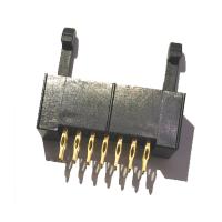 China Press Fit Type 20 Pin Latch Header Connector , Long Latch 2.54 Mm Pitch Header for sale