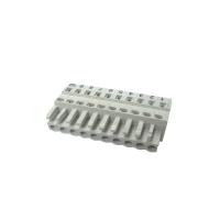China 5.0 7.5  Pitch Spring Clamp Terminal Block , Grey Spring Cage Terminal Block for sale