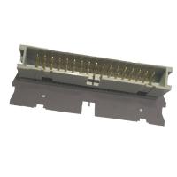 China 2.54mm Pitch Box Header Connector PA9T Black Electroplated Semi Gold Tin for sale