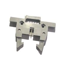 China Grey 10P 2.54 Ejector Header Latch Header IDC Type With Location Hole PBT ROHS Approved for sale