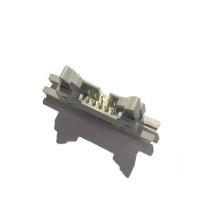 China Grey 10P 2.54 Ejector Header Latch Header IDC Type With Location Hole PBT ROHS Approved for sale