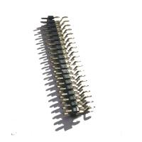 China Pin Header Connector Double Row Black SMT Male PA9T H = 2.0 With CAP ROHS Approved for sale