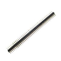China WCON 2.54mm Round Pin Connector Straight 1 * 40P Gold Flash H 3.0 L  11.96 black ROHS for sale