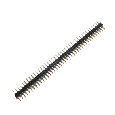 China WCON 2.54mm Round Pin Connector Straight 1 * 40P Gold Flash H 3.0 L  11.96 black ROHS for sale