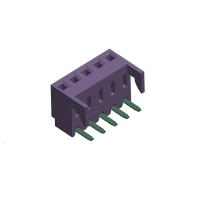 China PA66 White 2.54 Wafer Connector Wire To Board 5P Right Angle  Sn Plated H=7.9 DIP=3.35 46PCS/Tube N.W:0.55g for sale