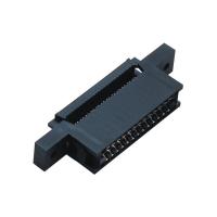 China CE Pin Header Socket 2.54  With Ear Two Piece Style PBT Black for sale