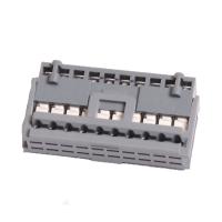 China 2.50 IDC Socket Wire To Board Connector 8P PBT Grey , Matte Sn for sale