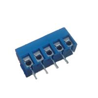 China Steel Screw Euro Style Terminal Block 3.50mm With Wire Protection 2P H=8.4 Right Angle for sale
