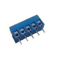 China H=8.4  3.81mm Euro 2P Right Angle Terminal Block  PBT Blue SN Plated ROHS for sale