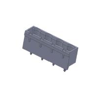China Male 7.62 Pluggable Terminal Block Connector PA66 Green Close Type Without Flange for sale