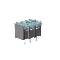 China 7.62 Barrier Terminal Block Connector 1*3P A Type Without Fix Hole&W/T CAP H=14.7 ROHS for sale