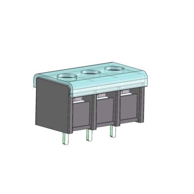 China 7.62 Barrier Terminal Block Connector 1*3P A Type Without Fix Hole&W/T CAP H=14.7 ROHS for sale