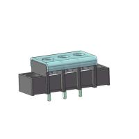 China A Type With Fix Hole& CAP 7.62 Barrier Terminal Block 1*3P A Type H=14.7 DIP=5.3  ROHS for sale