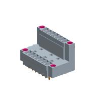 China WCON 3.81mm Pitch Male Terminal Block Connector PA66 Glass Fiber Green matte SN plated L=12.6/27.9 for sale