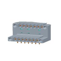 China WCON 3.81mm Pitch Male Terminal Block Connector PA66 Glass Fiber Green matte SN plated L=12.6/27.9 for sale