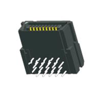 China Male Right Angle 1.27mm Scsi Drive  D Type 40P Pcb IO Connector for sale
