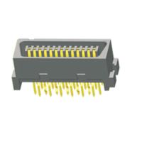 China 1.27mm Straight 26 Pin Scsi Connector PBT 30％GF UL94V-0 Phosphor Bronze Gold Flash/Sn for sale