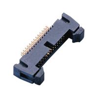 China 40P PA9T Black  UL94V-0 Latch Header 1.27mm ejector header Right Angle short  tube packing for sale