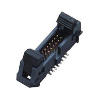 China 40P PA9T Black  UL94V-0 Latch Header 1.27mm ejector header Right Angle short  tube packing for sale