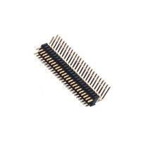 China Fireproof 1.27mm * 2.54 Mm Pitch Header / PCB Board Male Pin Headers for sale