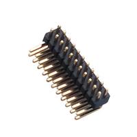 China Dual Row SMT Right Angle Header Connector 1.27 Mm Pitch   PA9T 2x20 Pin for sale