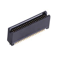 China black plastic 1.27 Box Header 50Pin SMT LCP With Diff.Post high  temperature material   ROHS for sale