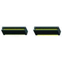 China black plastic 1.27 Box Header 50Pin SMT LCP With Diff.Post high  temperature material   ROHS for sale