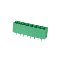 China Male Pluggable Straight DIP PA66 Terminal Blocks Connector 3.5mm 8P Wtih Ear for sale