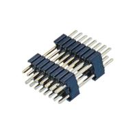 China Dual Row Pin Header Connector 1.27*2.54mm Brass H 2.5 6 Au Or Sn over Ni for sale