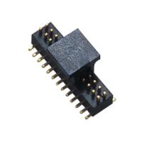 China 1.0mm Dual ROW SMT  Pin Header Connector Single GF Brass Gold Flash for sale
